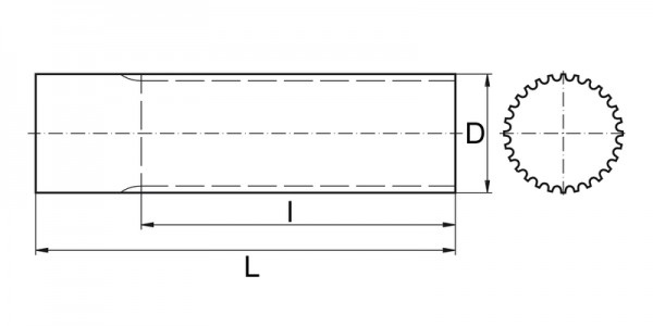 Zahnwelle für HTD-Profil | Reichelt Chemietechnik