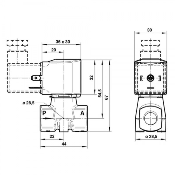 2/2-Wege-Sitzventil - stromlos geschlossen | Reichelt Chemietechnik